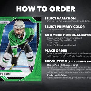 Custom Sports Cards - Set of 3 (2024 Cracked Ice Color) - Etsy