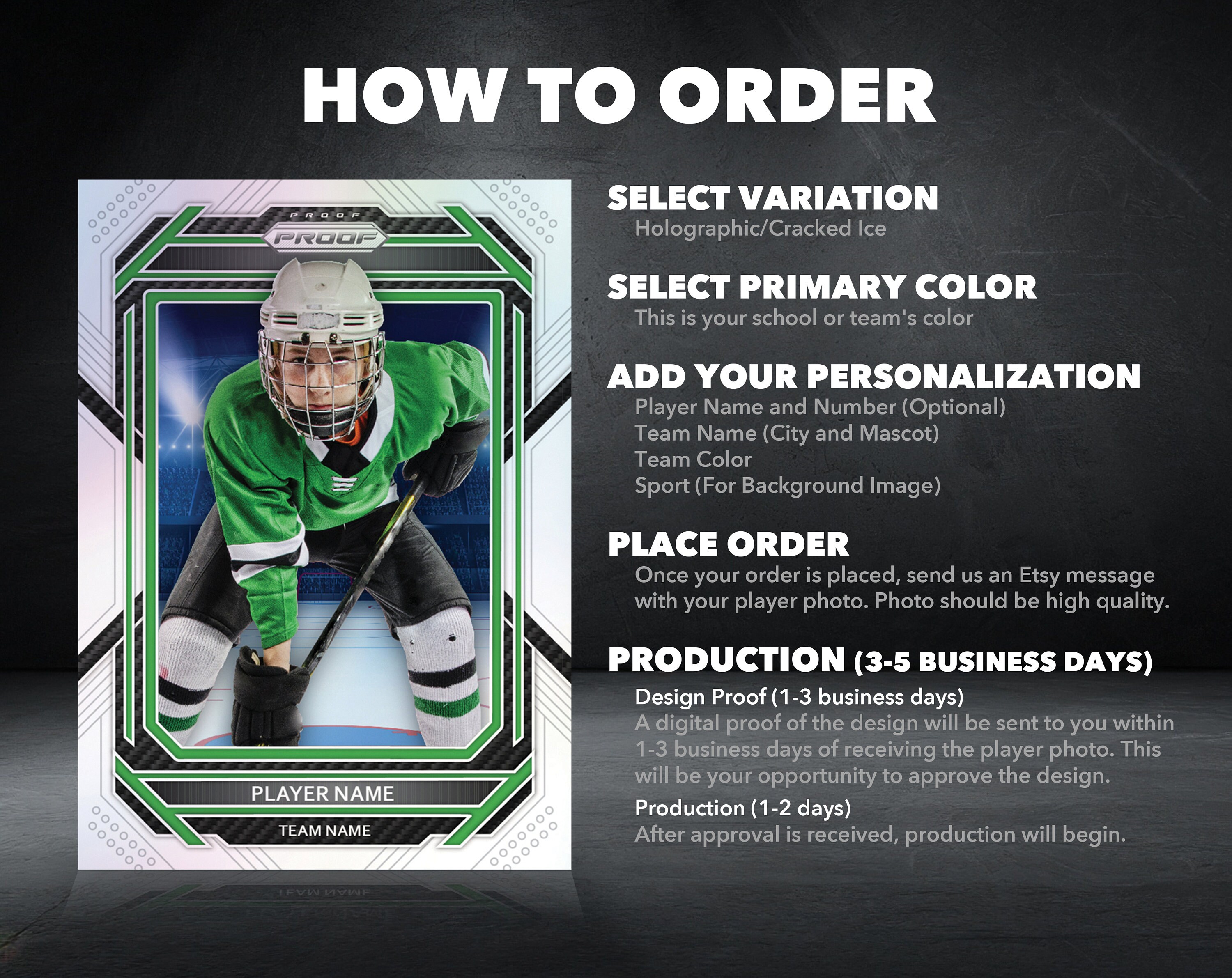 Custom Sports Cards Set of 3 2022 Choose Holo or Cracked Ice - Etsy