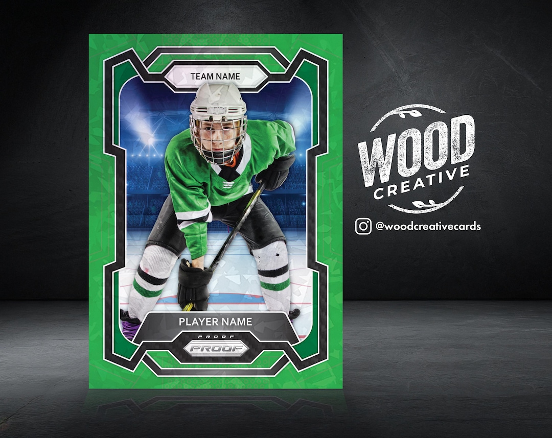 Custom Sports Cards - Set of 3 (2023 Cracked Ice Color) - Etsy