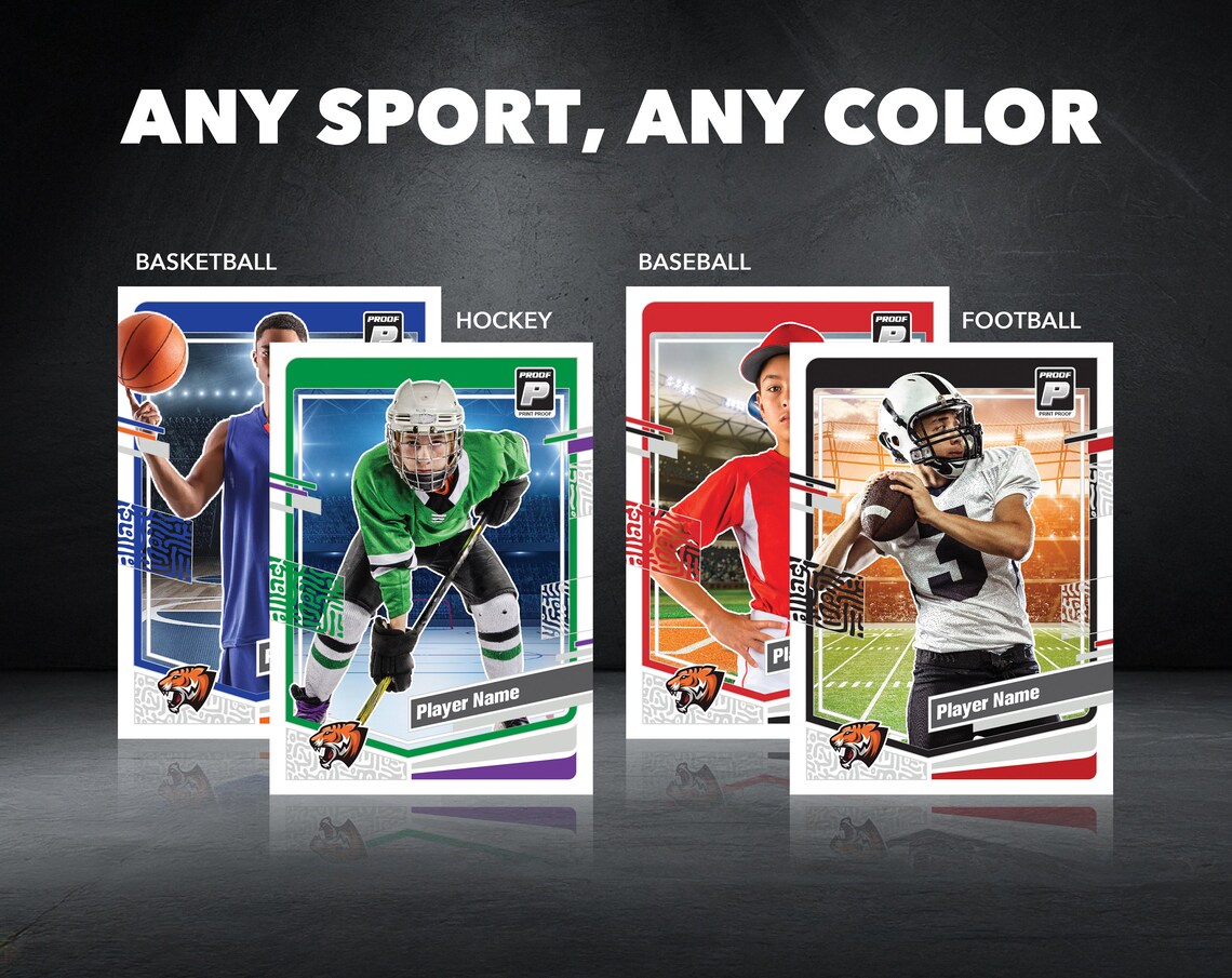 Custom Sports Cards - Set of 3 (2023 Choose Base, Holo, or Cracked Ice ...