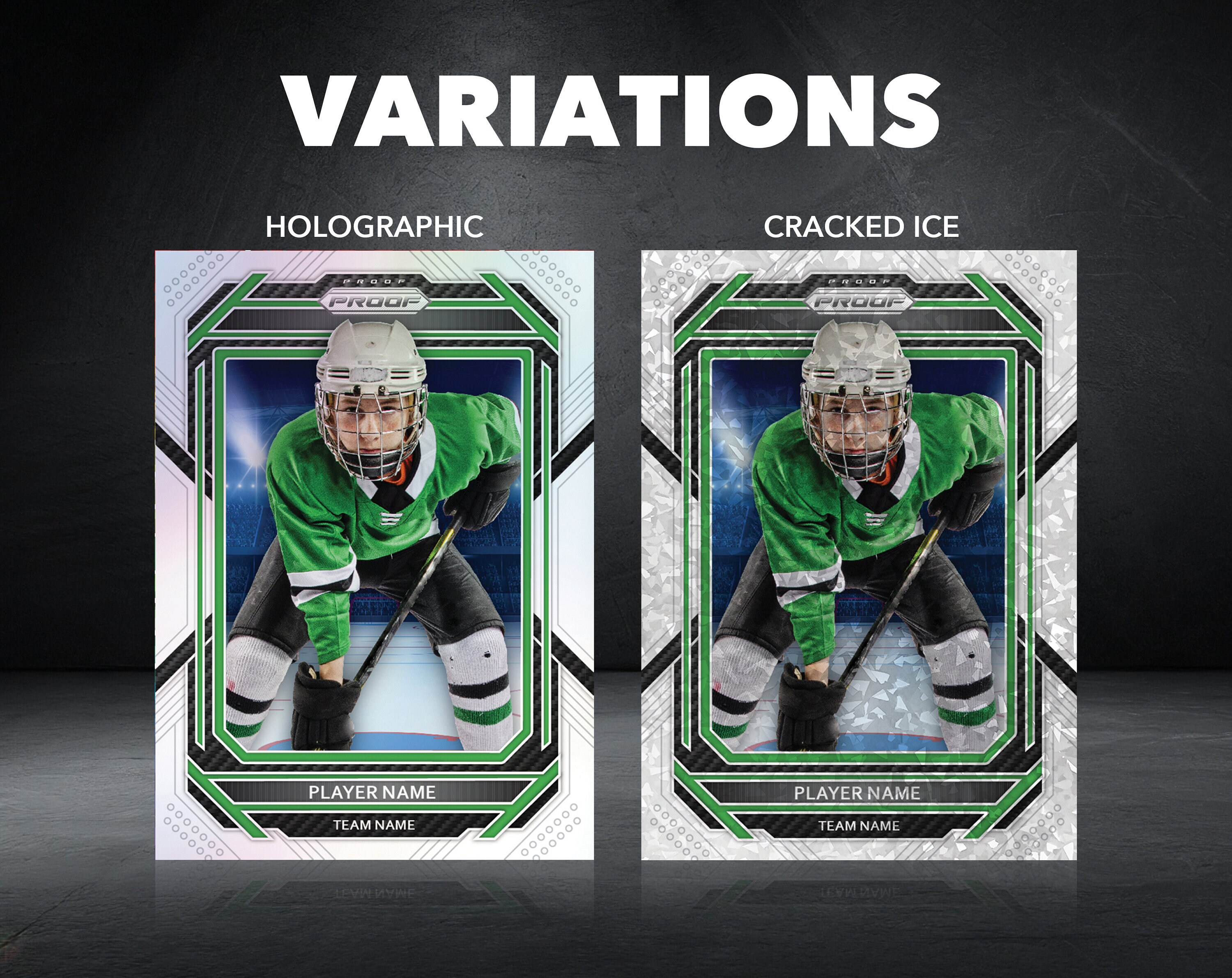 Custom Sports Cards Set of 3 2022 Choose Holo or Cracked Ice - Etsy