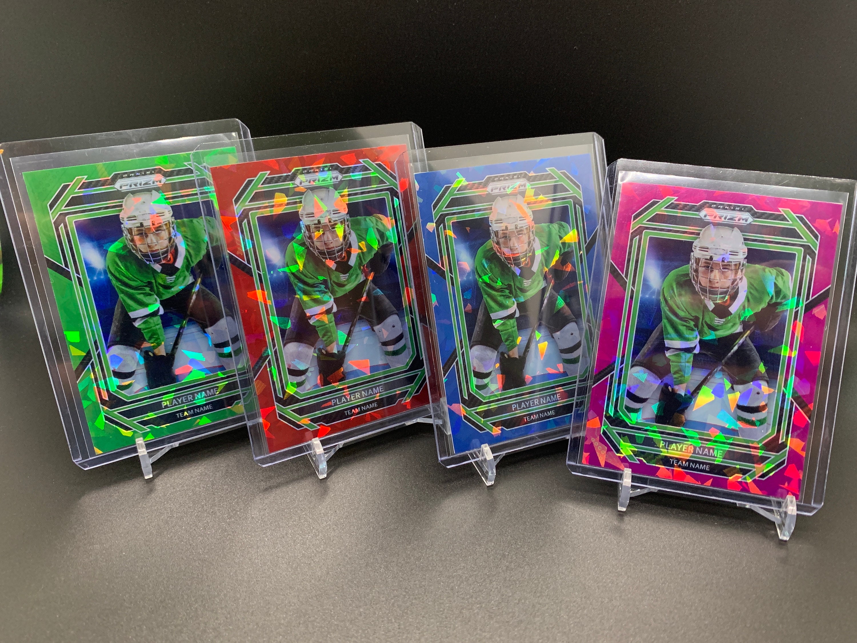 Custom Sports Cards - Set of 3 (2022 Cracked Ice Color) - Etsy