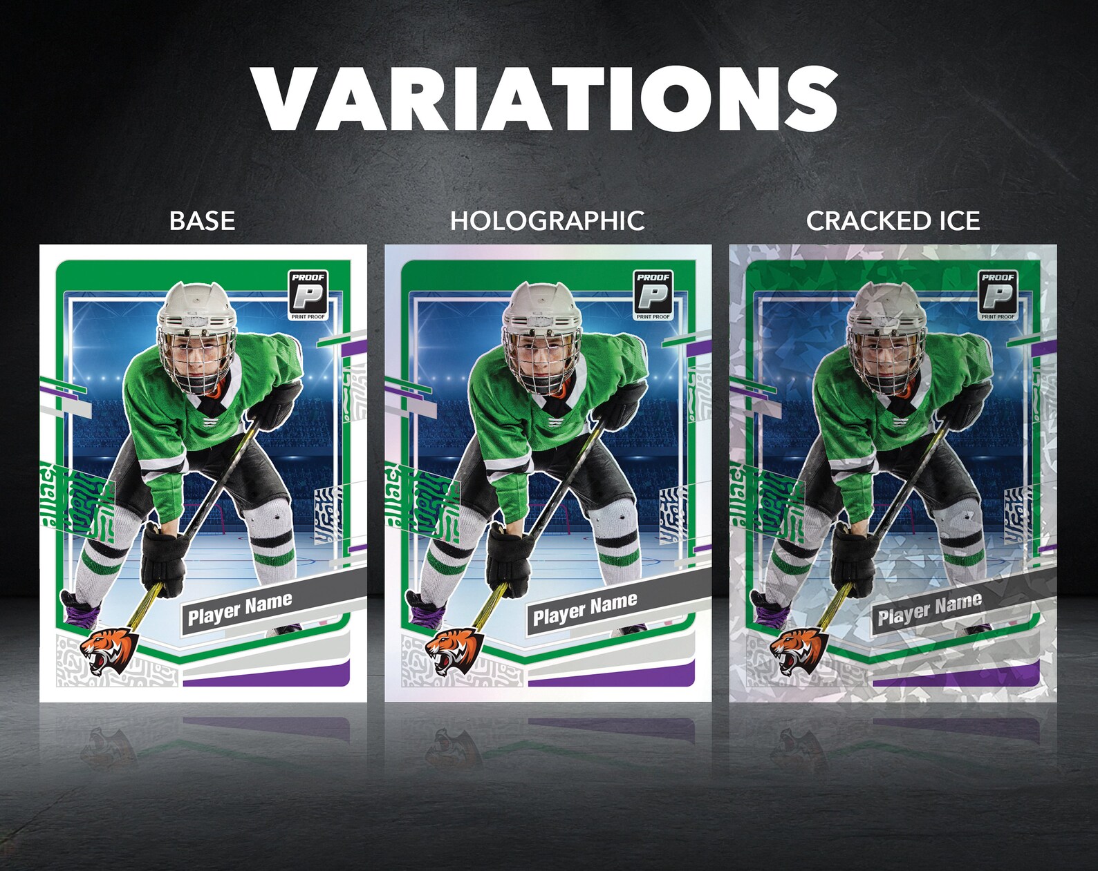 Custom Sports Cards - Set of 3 (2023 Choose Base, Holo, or Cracked Ice ...