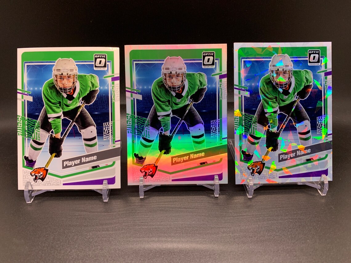 Custom Sports Cards - Set of 3 (2023 Choose Base, Holo, or Cracked Ice ...