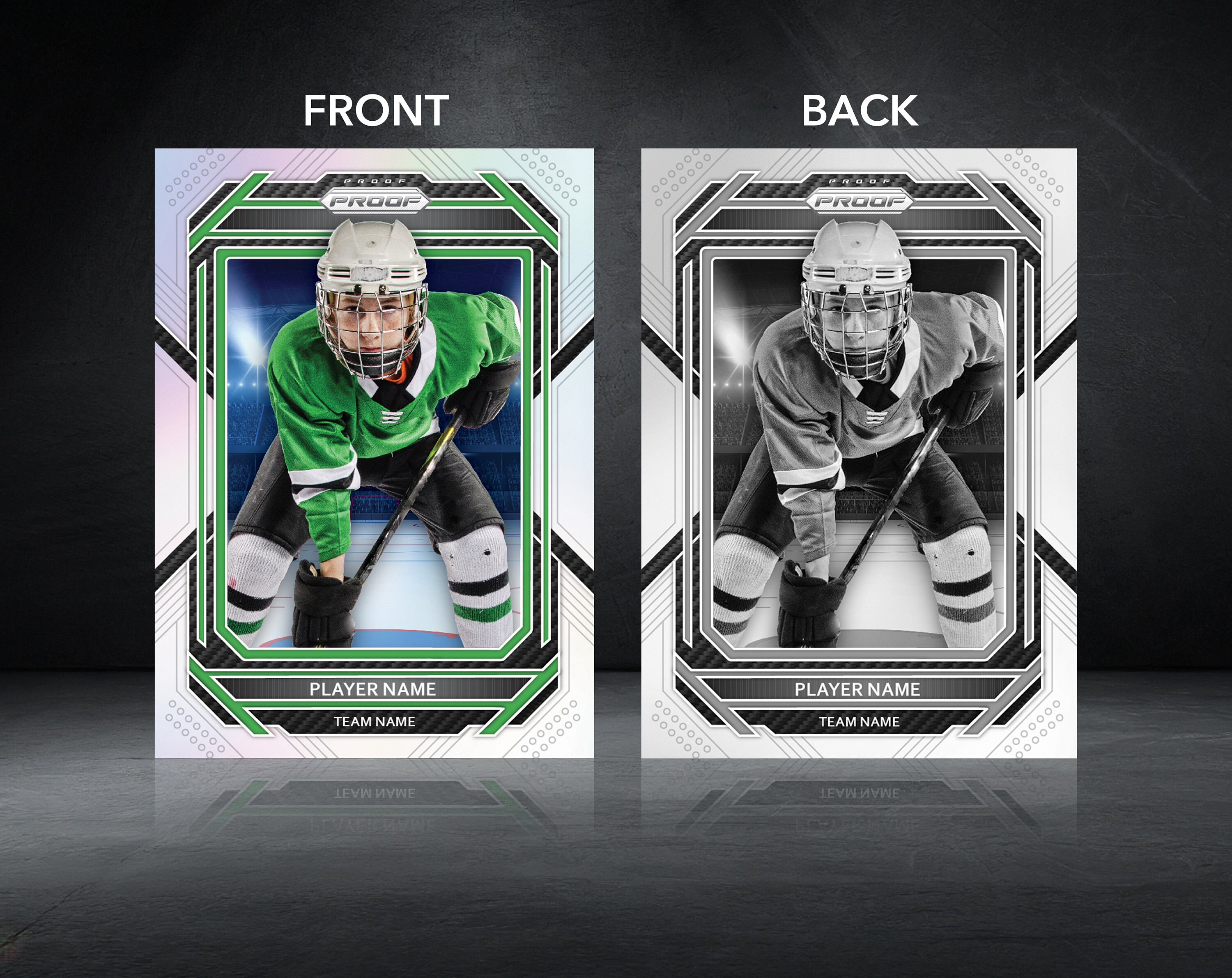 Custom Sports Cards Set of 3 2022 Choose Holo or Cracked Ice - Etsy