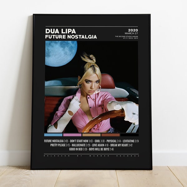Dua Lipa Album Cover Poster - Etsy