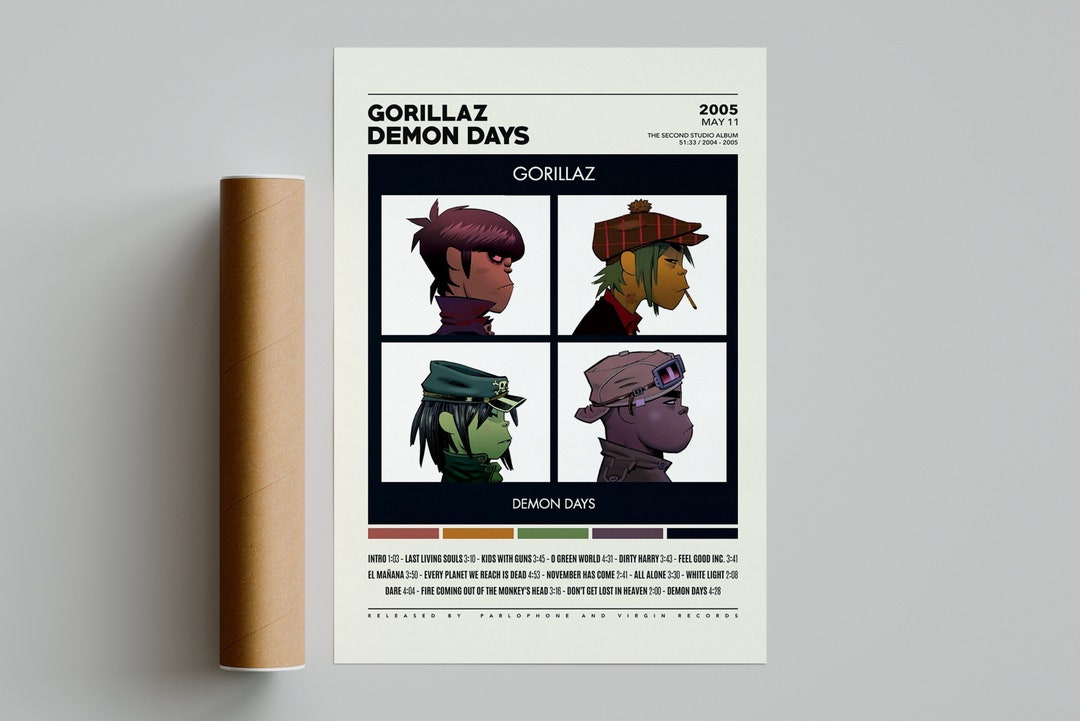 Gorillaz Posters / Demon Days Poster / Album Cover Poster, Print Wall ...