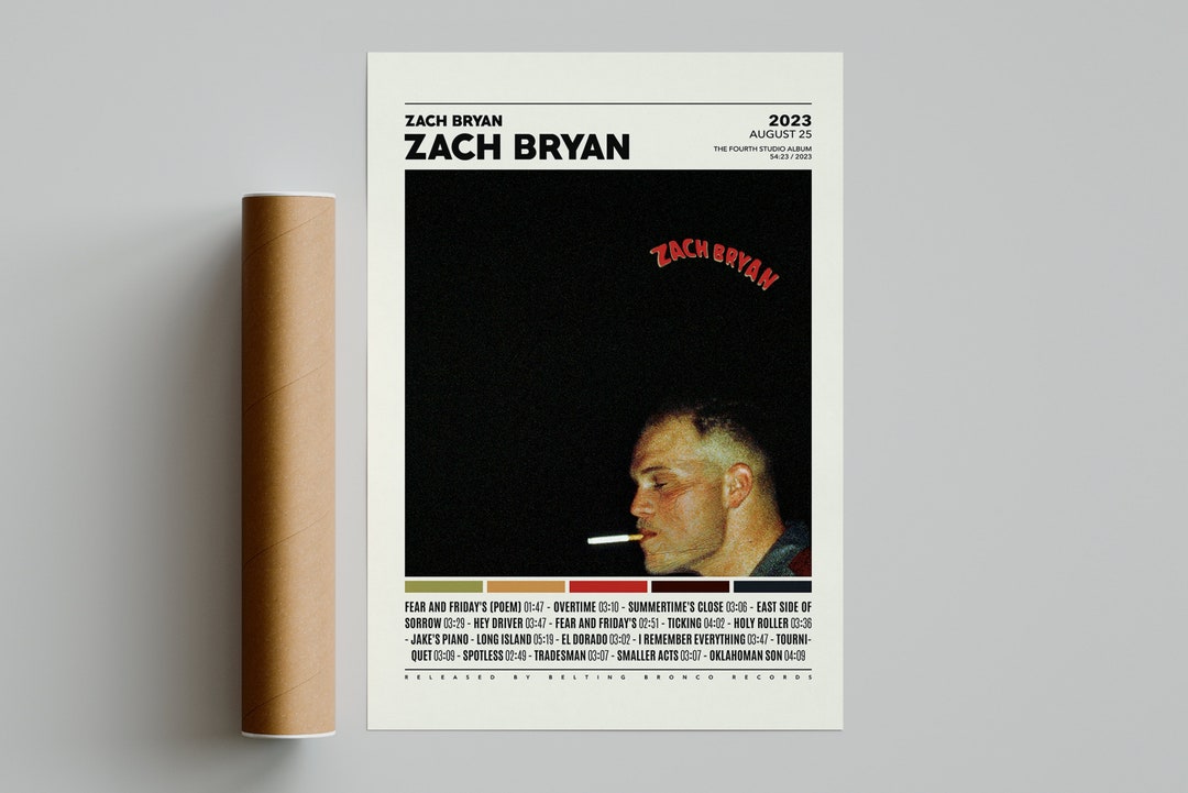 Zach Bryan Posters / Zach Bryan Poster / American Heartbreak, Zach ...