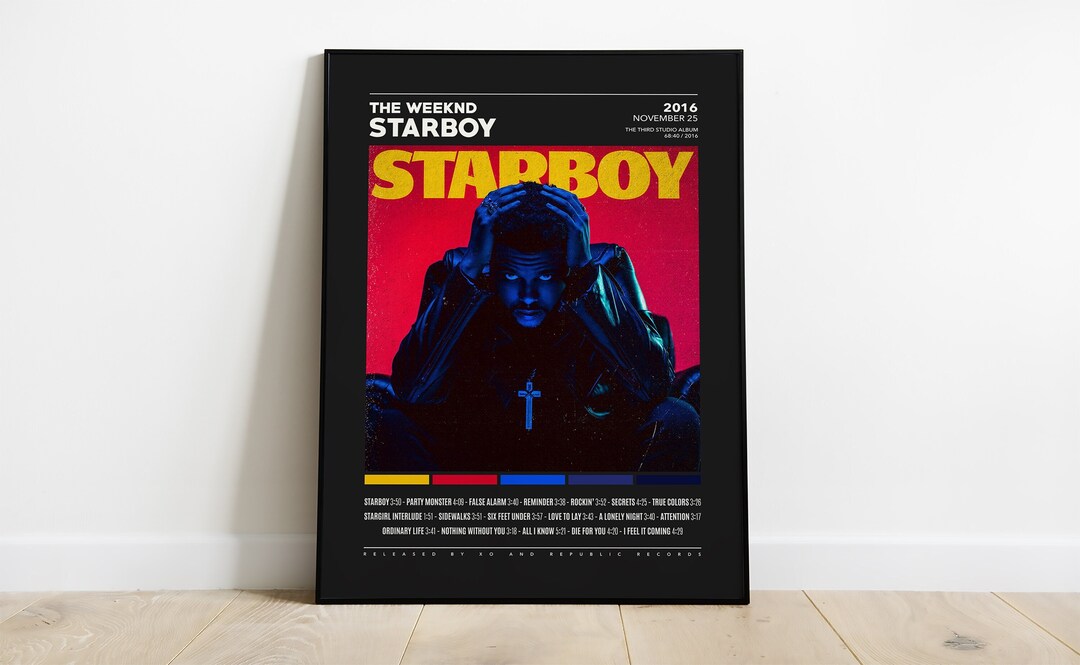 The Weeknd Posters / Starboy Poster / the Weeknd, Starboy, Album Cover ...
