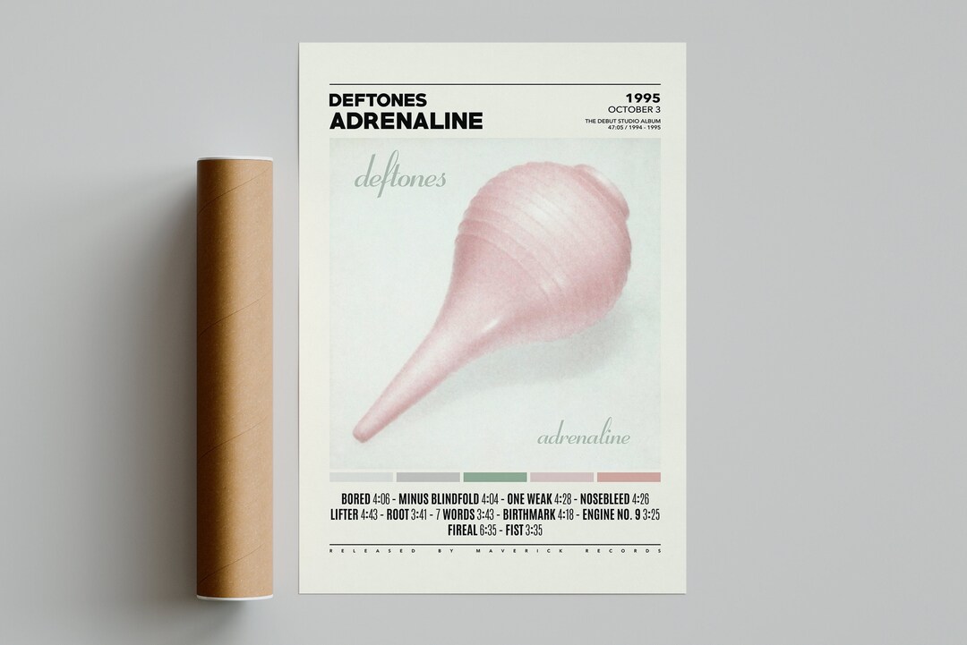 Deftones Posters / Adrenaline Poster, Album Cover Poster, Print Wall ...