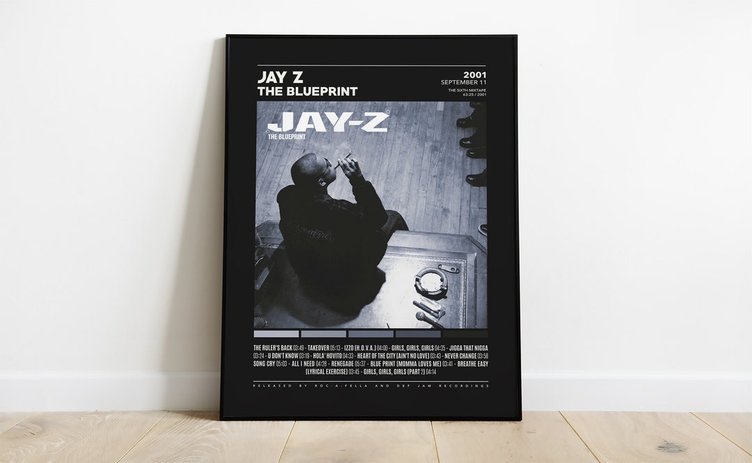 Jay Z Poster / the Blueprint Poster, Album Cover Poster Poster Print ...
