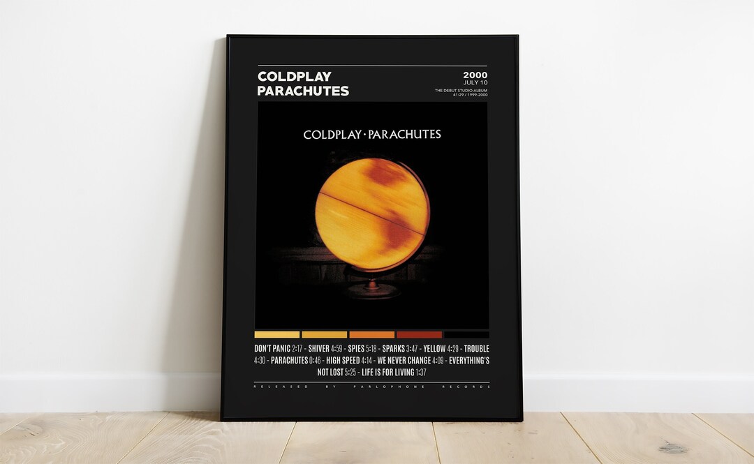 Coldplay Posters / Parachutes Poster, Album Cover Poster, Poster Print ...