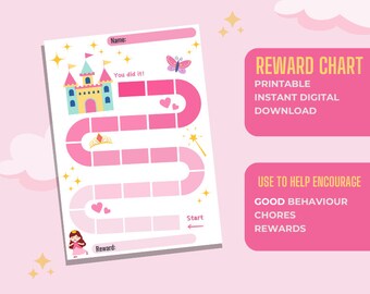 Printable Space Reward Chart Rocket Behaviour Chart Daily Chore Chart ...