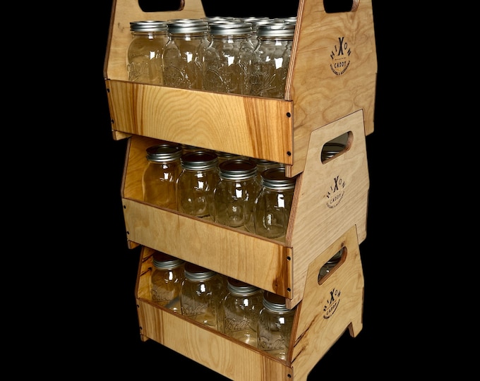 Mason Jar/ Canning Jar Storage Rack - Etsy