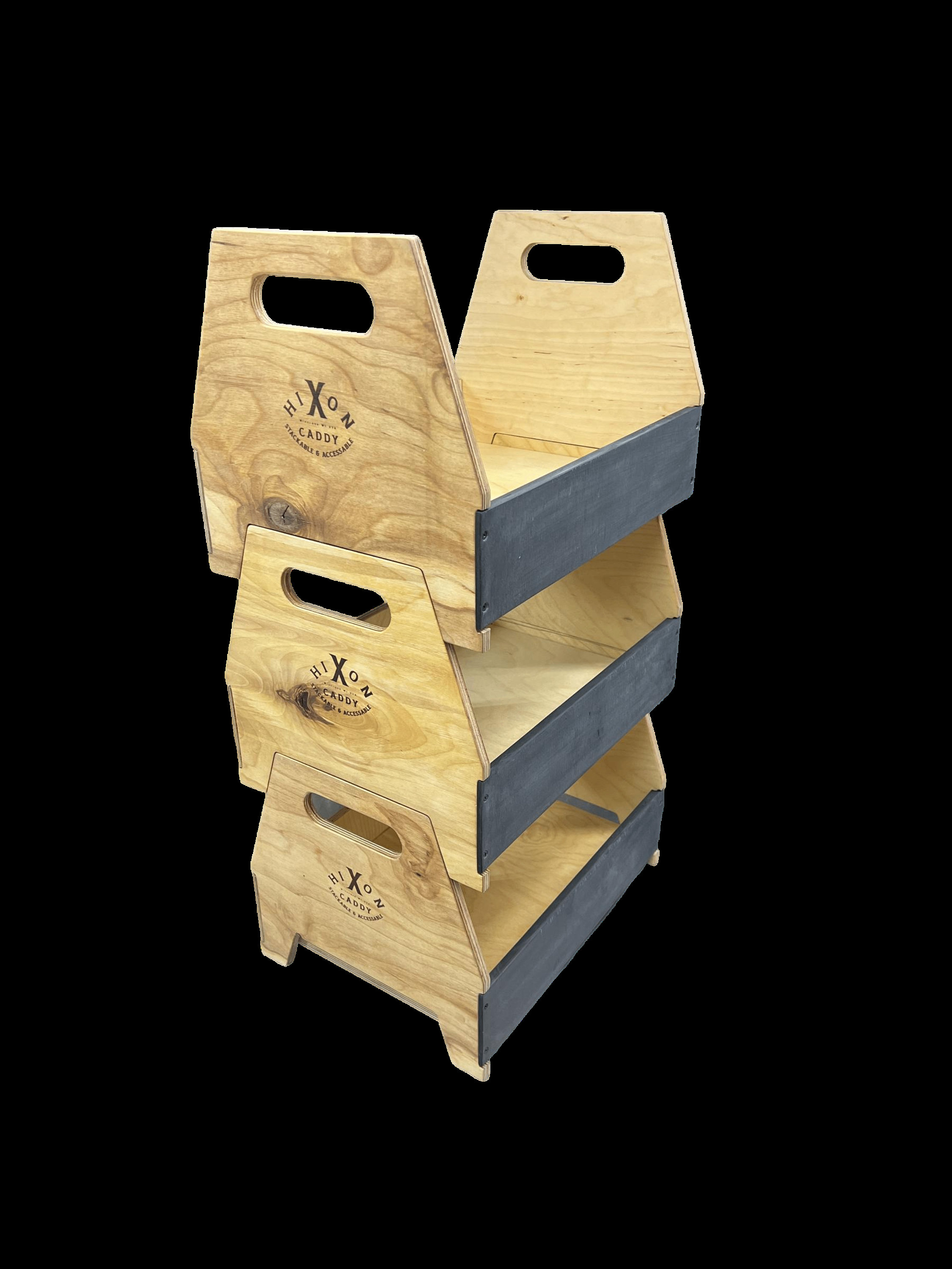 Stackable Wooden Storage Caddy, RV Organizer, Pantry Crate, Canning Jar ...