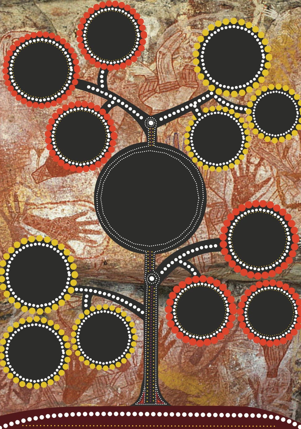 Aboriginal-style Infographic Template for Infographic Template With ...