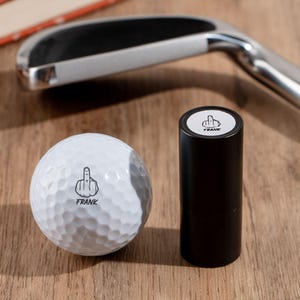 Personalized Custom Name Golf Ball Stamp, Golf Ball Marker, Color Ink ...