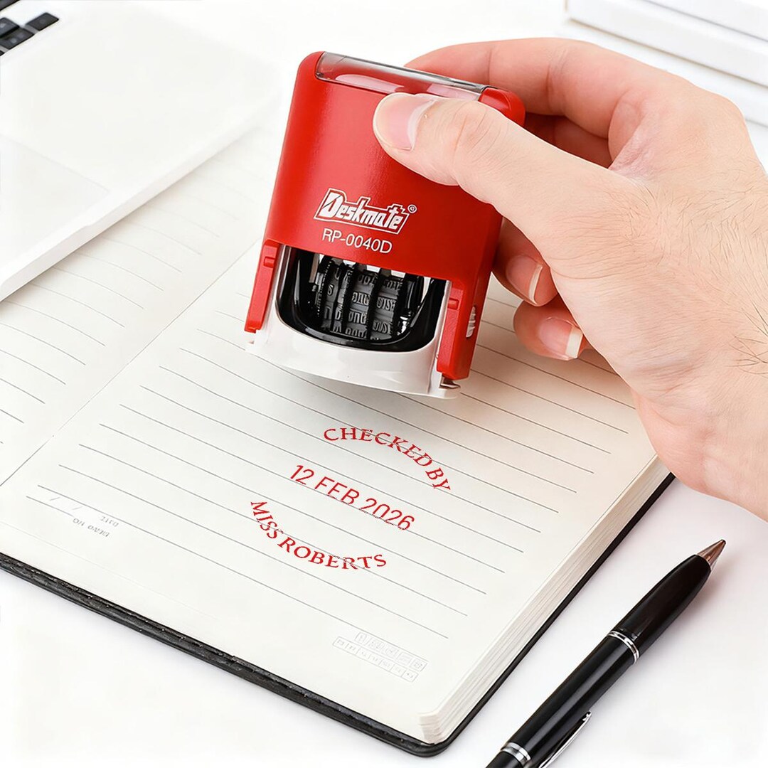 Personalized Date Stamp, Teacher Marking Stamp, Personalized Stamps ...