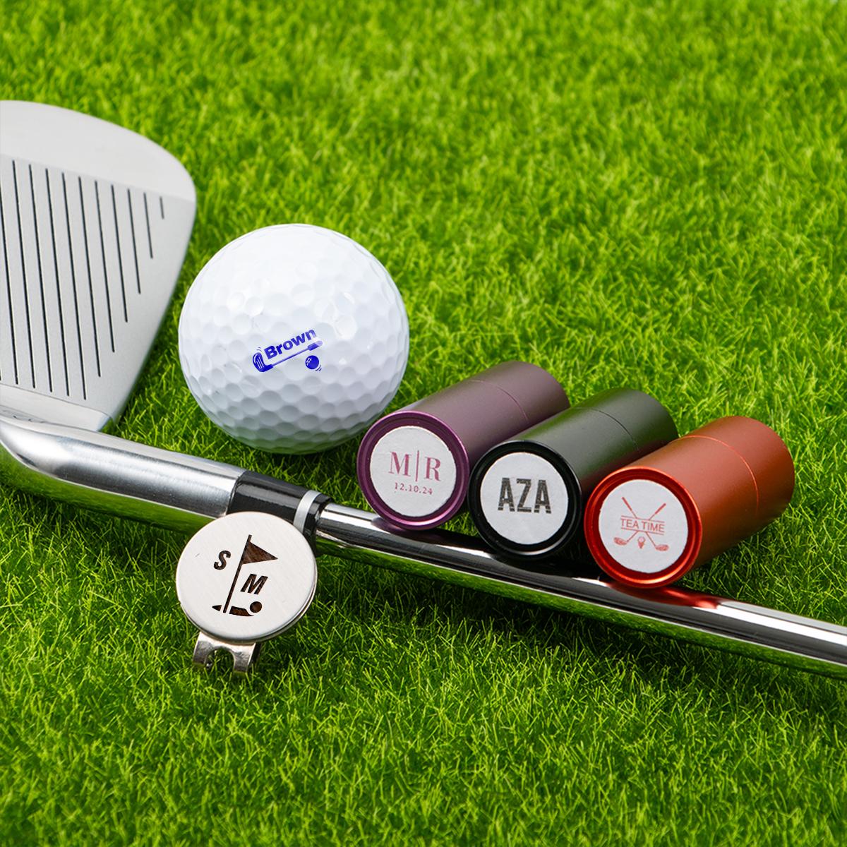 Custom 15mm Funny Golf Stamp, Monogram Stamp, Personalized Golf Ball ...