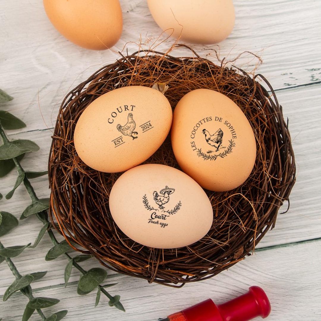 Egg Stamps, Custom Egg Stamp, Stamp for Eggs, Personalized Egg Stamp ...