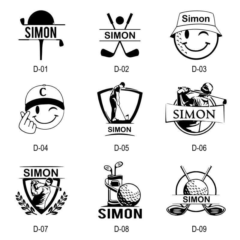 Golf Reusable Stencils - Etsy