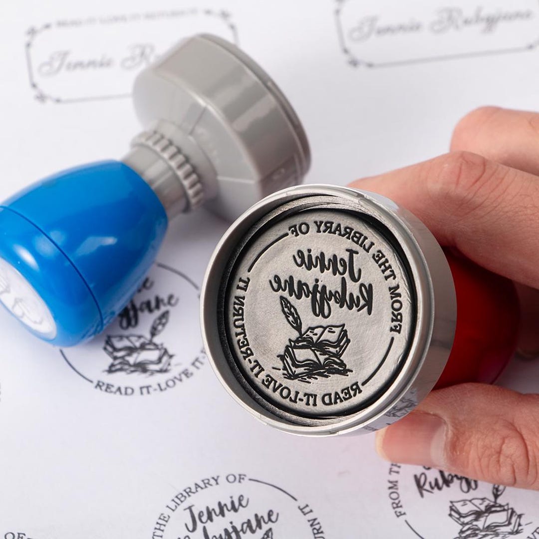 This Book Belongs to Personalized Stamp Custom Read It Love It Return ...