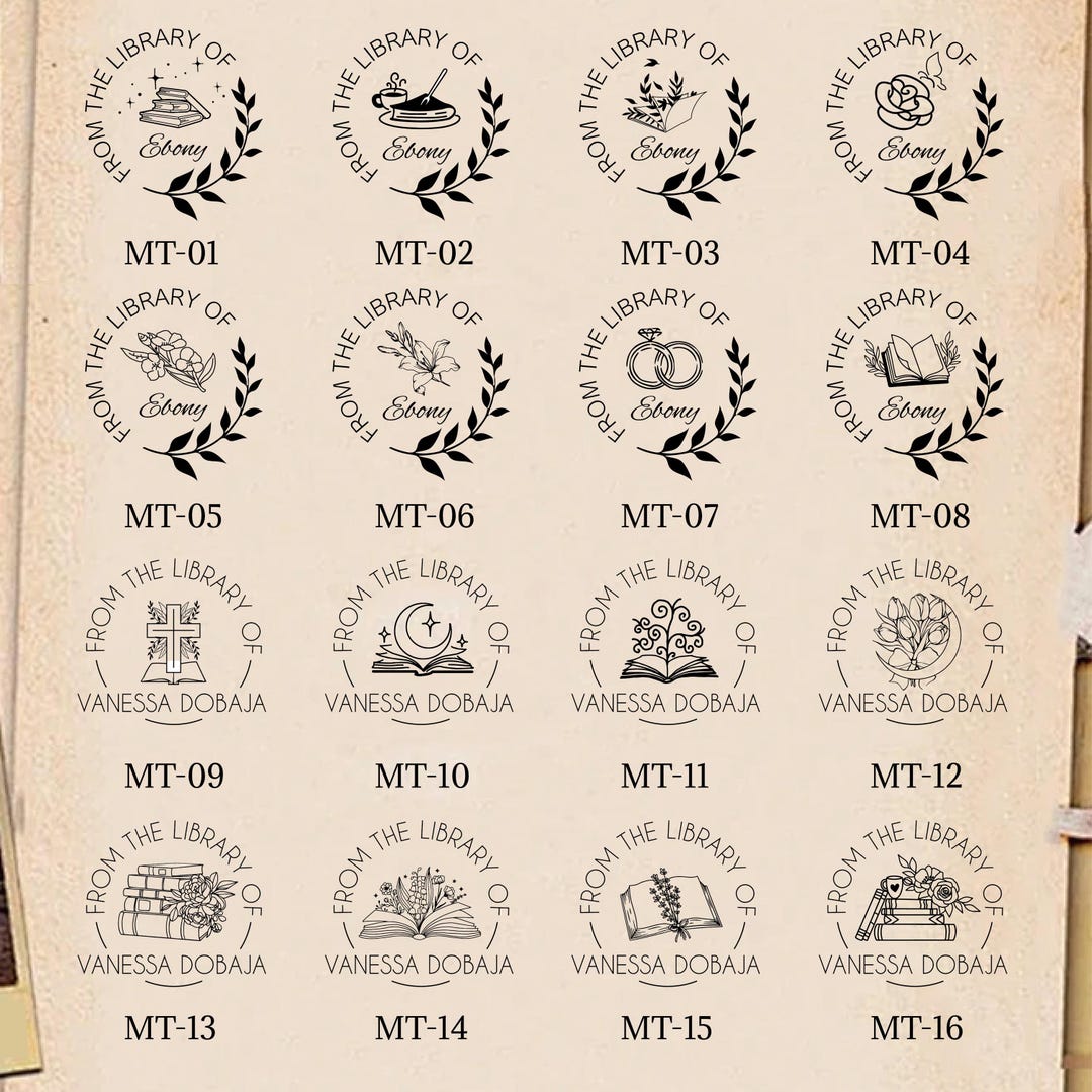 Book Embosser Custom Made for You to Personalize Library Books! Choose ...