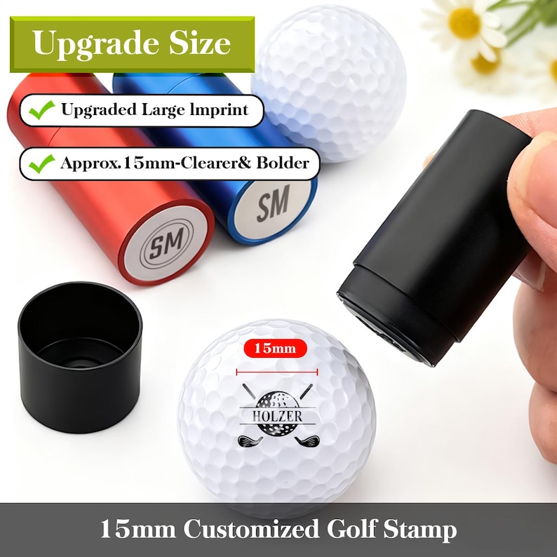 Custom 15mm Funny Golf Stamp, Monogram Stamp, Personalized Golf Ball ...