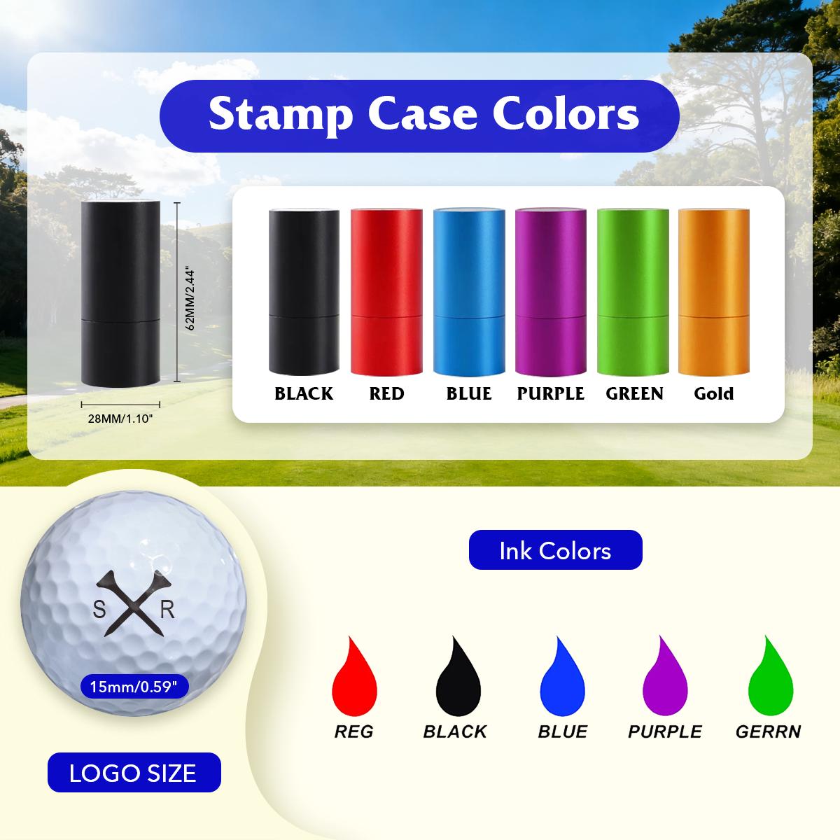 Custom 15mm Funny Golf Stamp, Monogram Stamp, Personalized Golf Ball ...