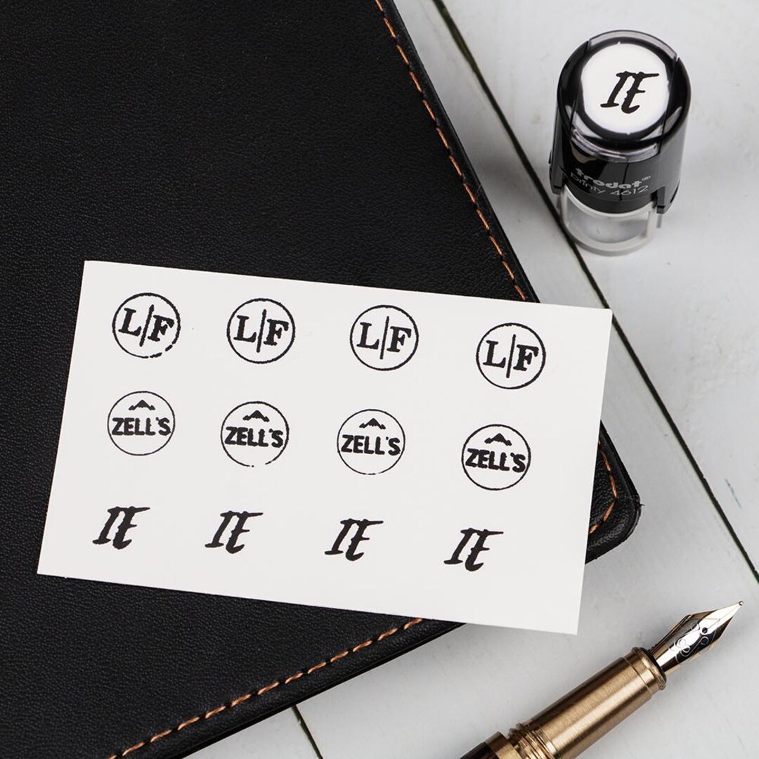 Custom Loyalty Card Text Stamp, Small Logo Stamp or Custom Stamp or ...