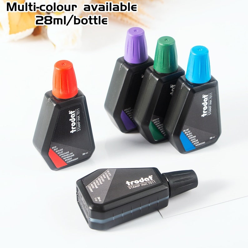 Mini Self Inking Stamp // Trodat Printy Stamps / Small Loyalty Card ...