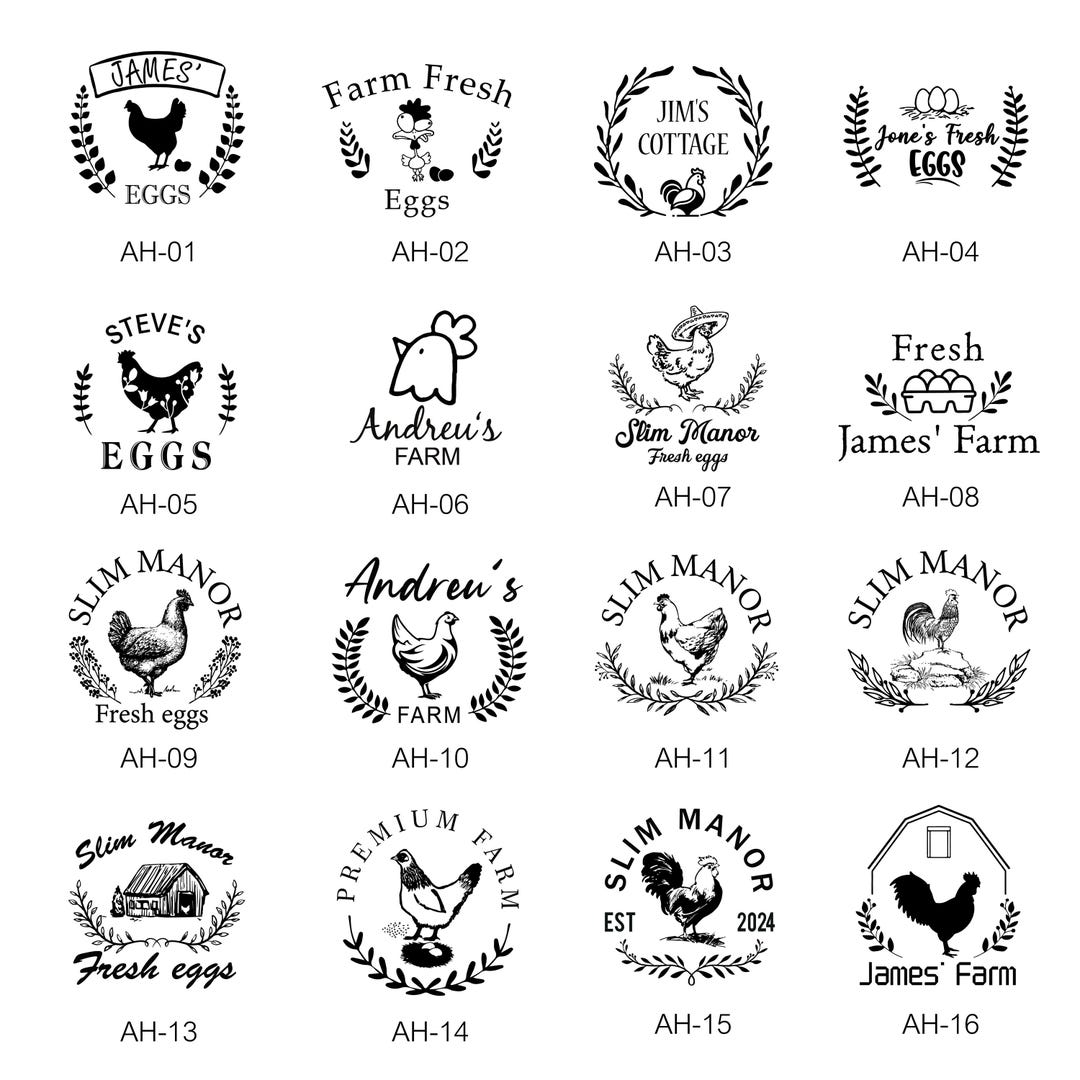 Custom Egg Stamp/ Custom Personalized Egg Stamp/ Personalized Egg Seal ...