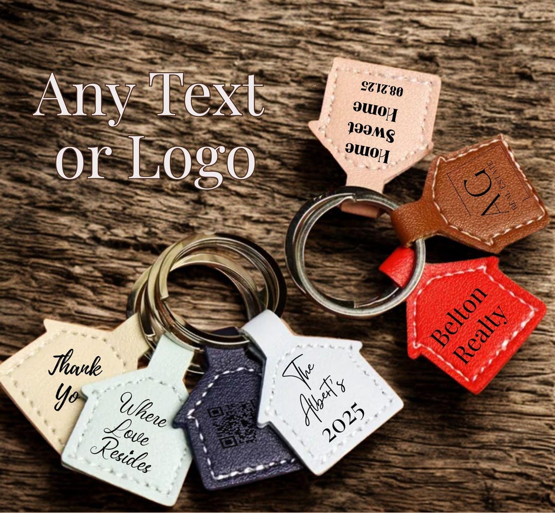 Real Estate Marketing Personalized Key Tag for New Home Keyring ...