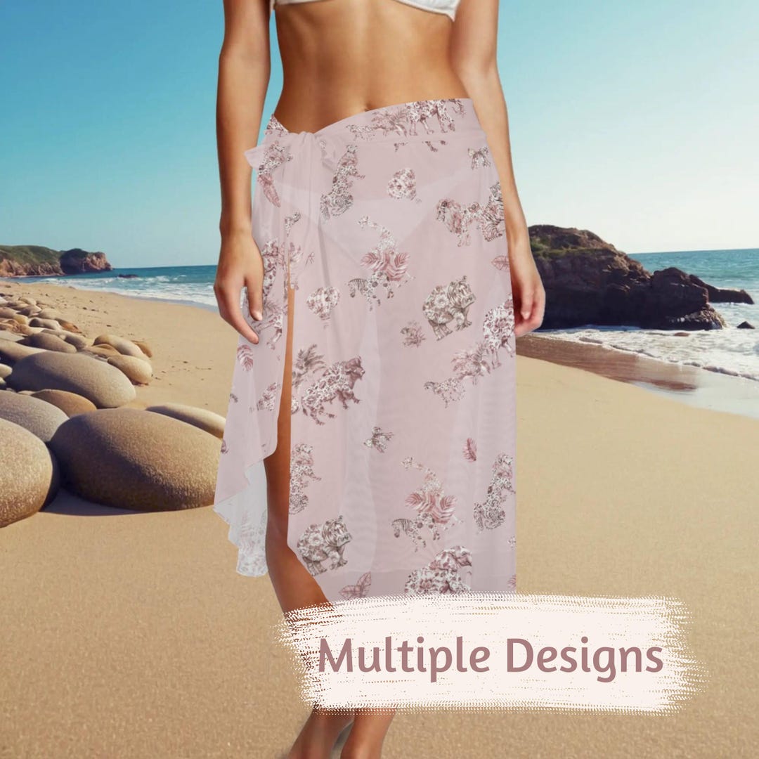 Beach Cover up Swimsuit Cover up Pink Cover up Beach Essentials Safari ...