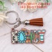 Western Keychain Best Friend Gift Cute Purse Charm Glitter Acrylic ...