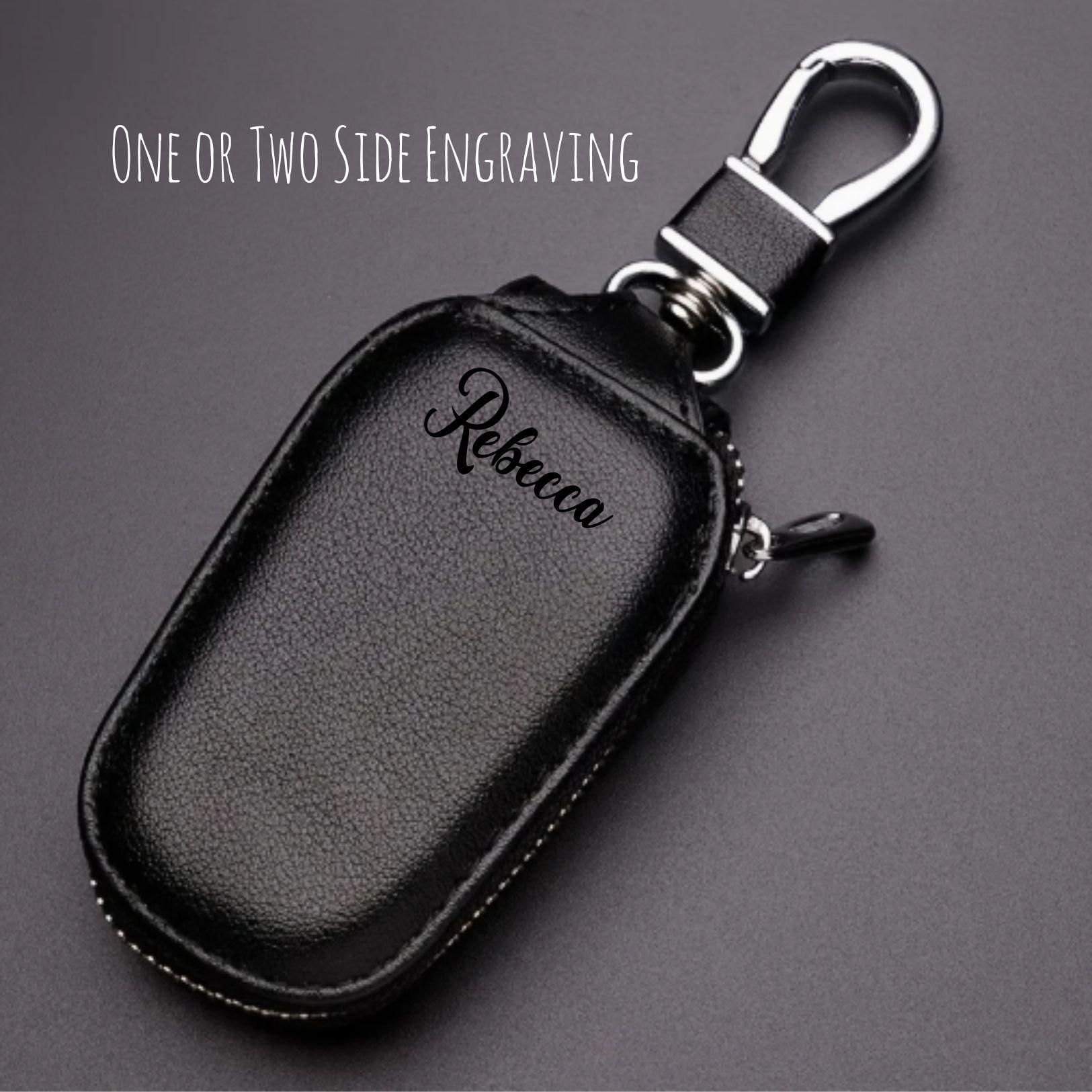 Custom Key Fob Holder Keychain Car Key Case for Remote Cover Engraved ...