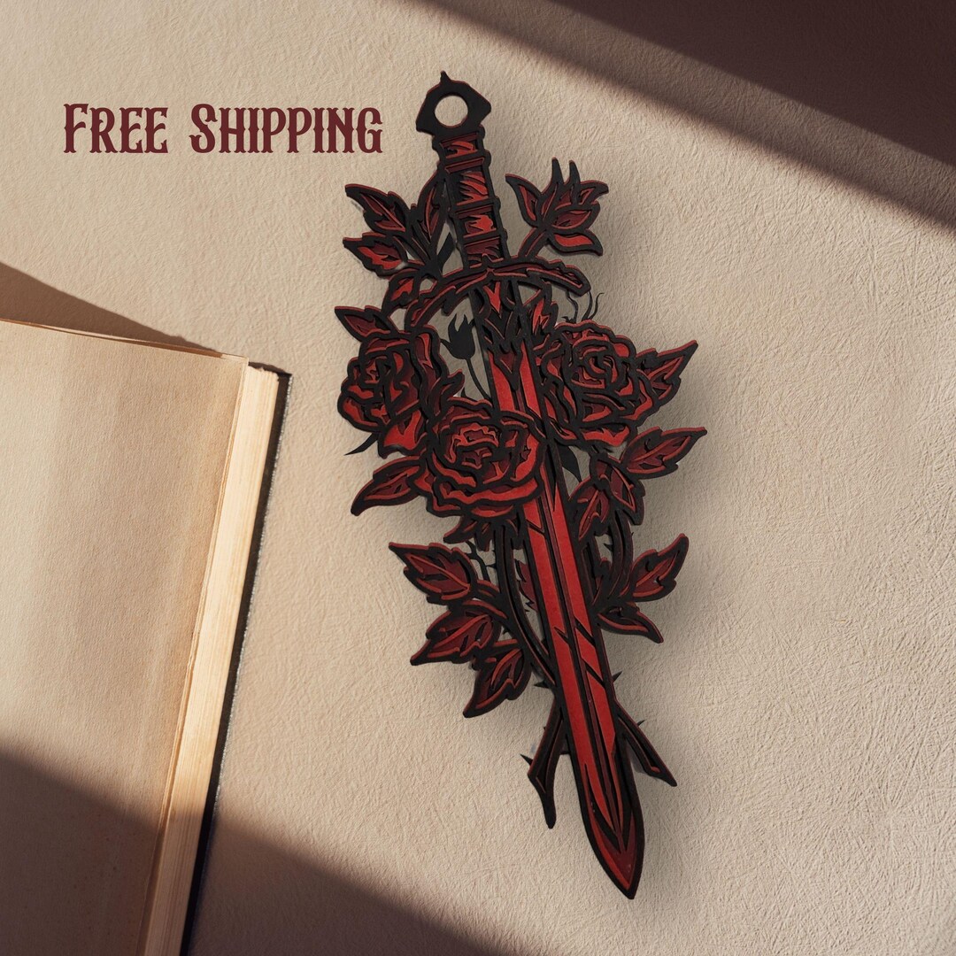 Sword Bookmark Fantasy Book Mark Gift for Reader Bookish Decor Gothic ...