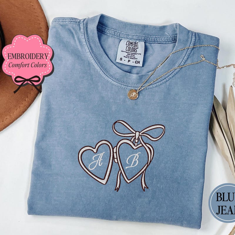 Locket Initial Shirt - Etsy