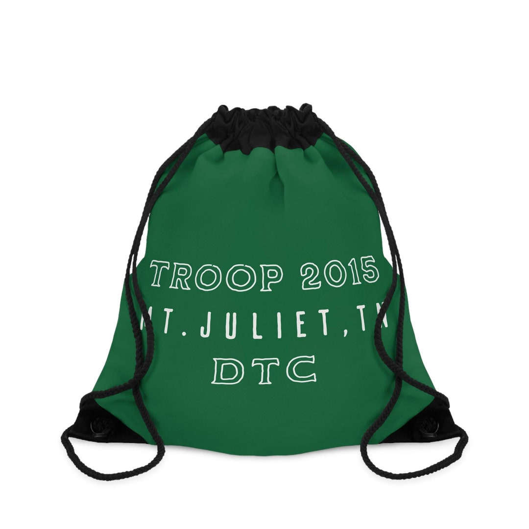 Custom Drawstring Bag, Custom Troop, Custom Name - Etsy