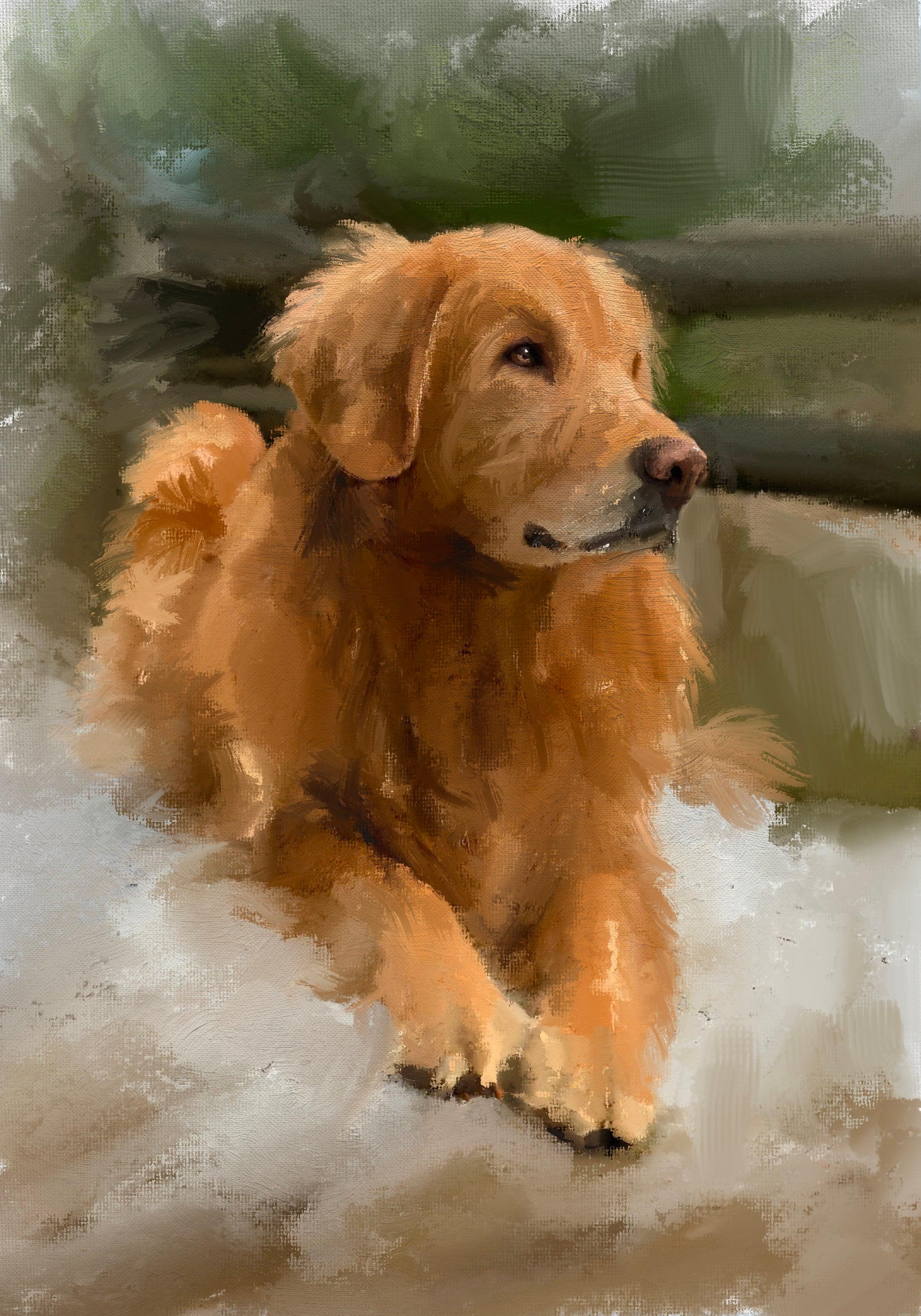 Pet Oil Painting Commission, Custom Oil Portrait, Custom Dog Oil ...