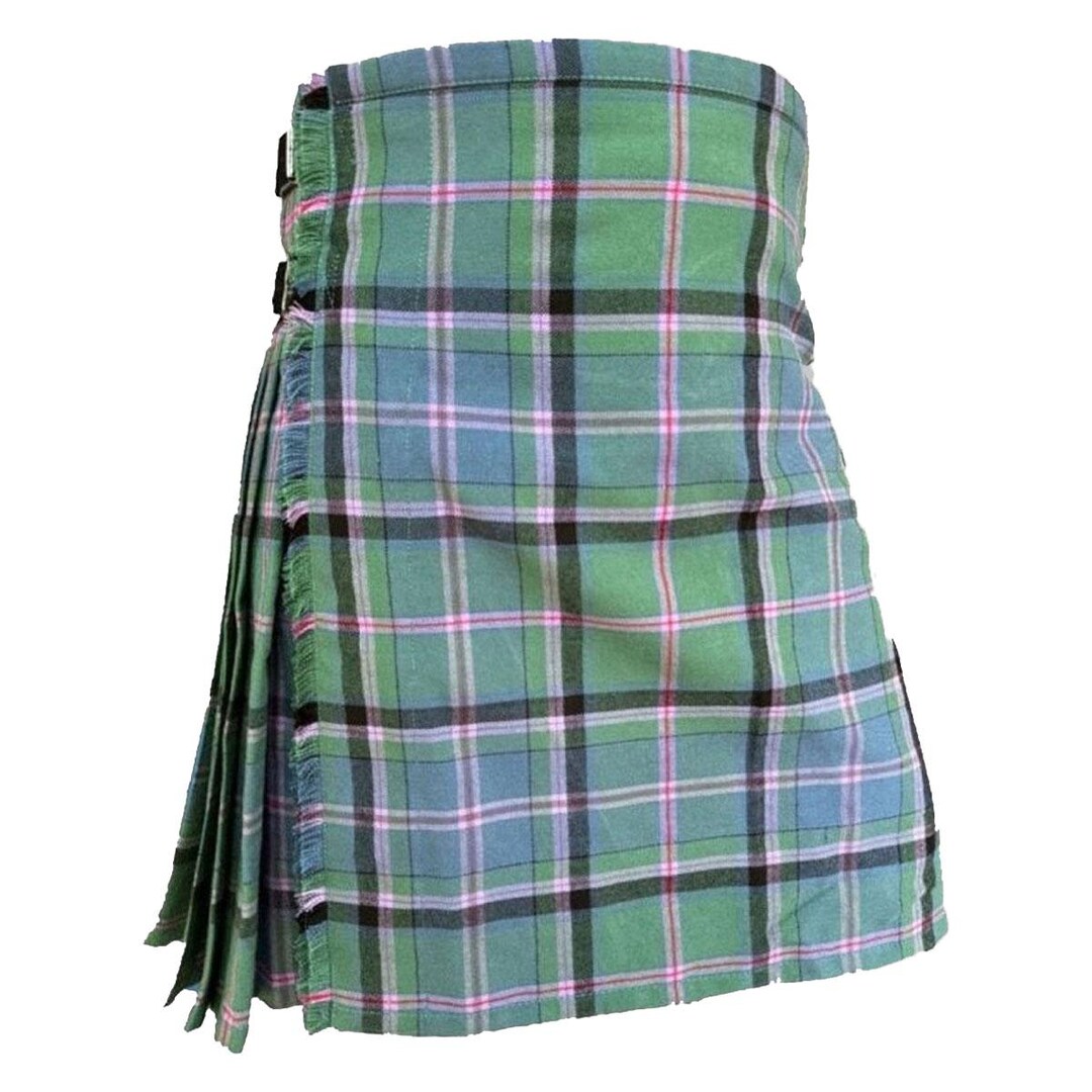 Highland Cooper Ancient Premium Men's Handmade 8 Yard Tartan Kilt Clan ...