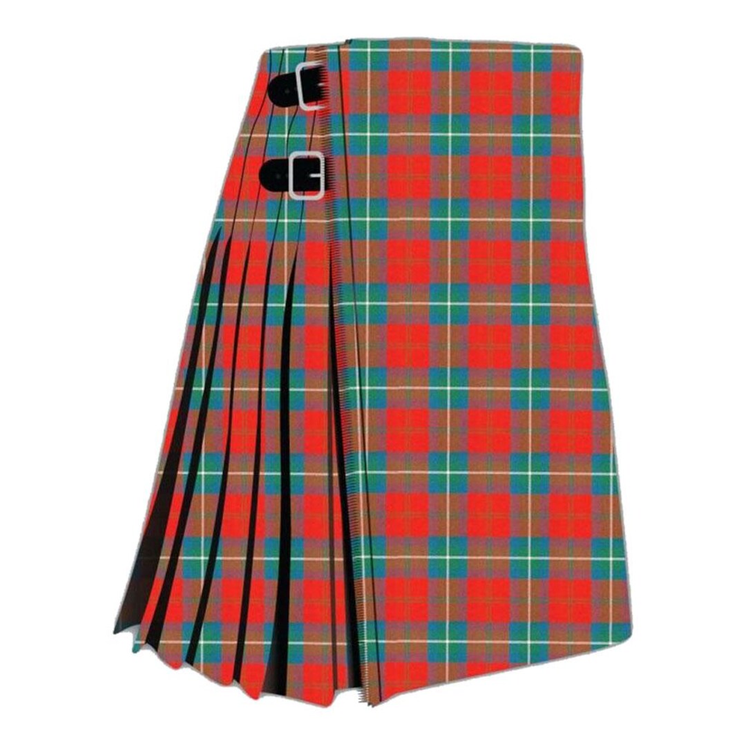 Highland Ruthven Ancient Premium Men's Handmade 8 Yard Tartan Kilt Clan ...