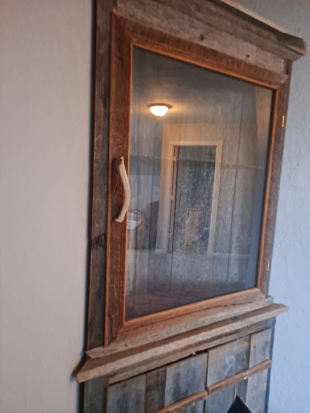 Corner Barn Wood Cabnet - Etsy