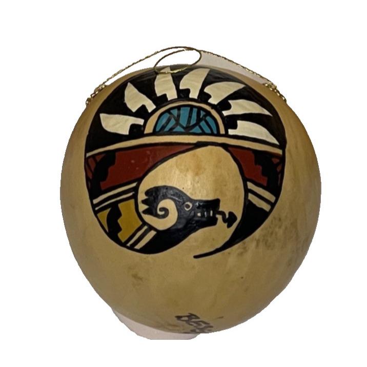 Native American Hopi 3 Pc Gourd Art Carol Beserra 1998 Christmas ...