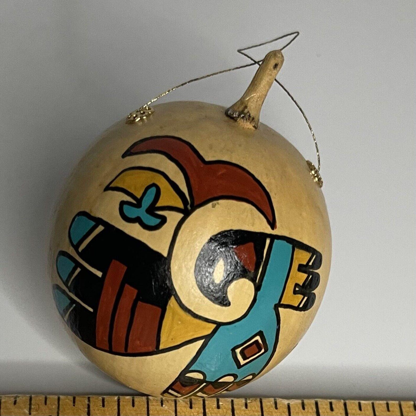Native American Hopi 3 Pc Gourd Art Carol Beserra 1998 Christmas ...