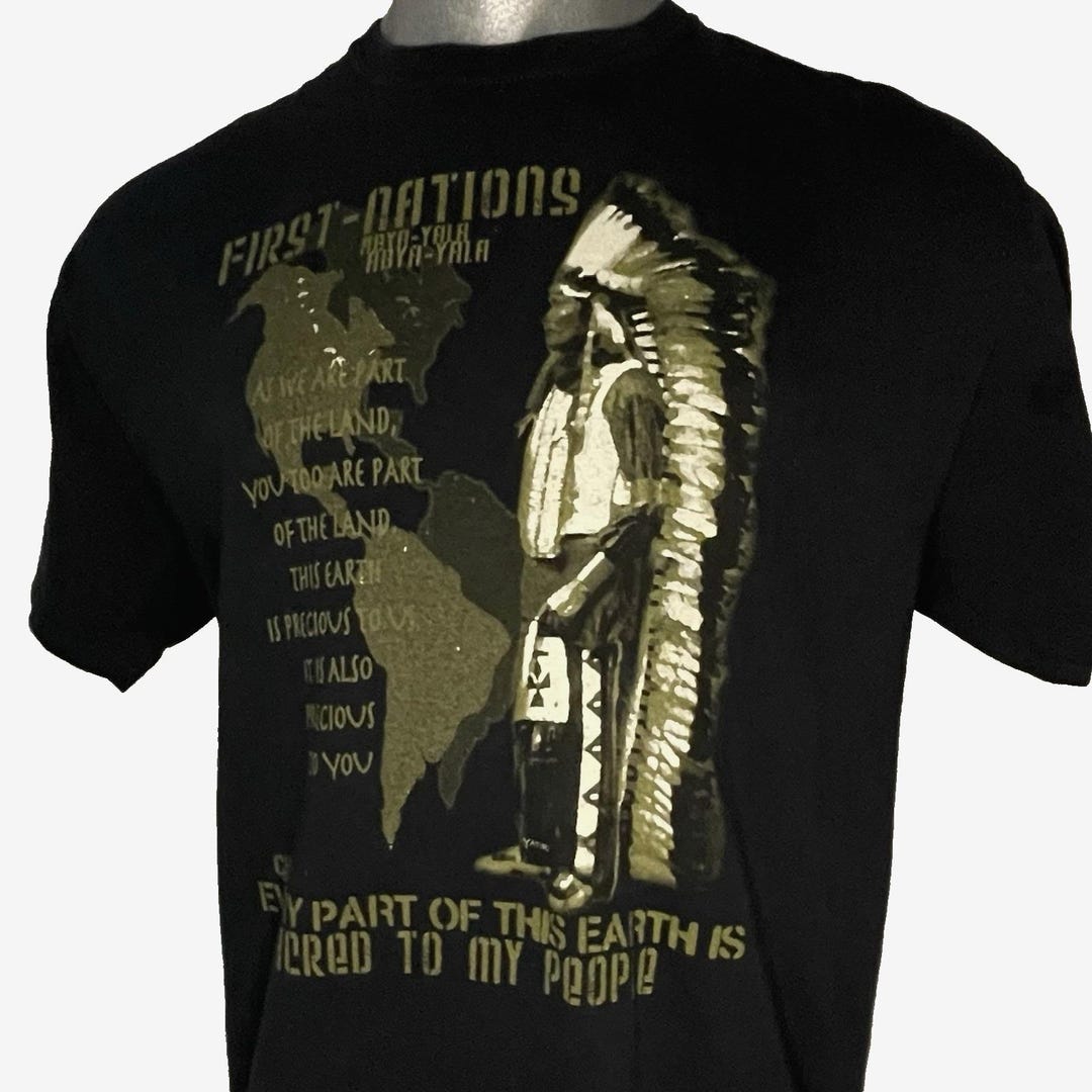 Vintage Chief Seattle L First Nations Native American Front Back ...