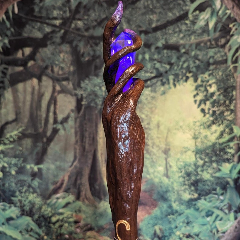Druidic Scepter, Walking Stick, Magic Stick, Stick That Lights Up ...