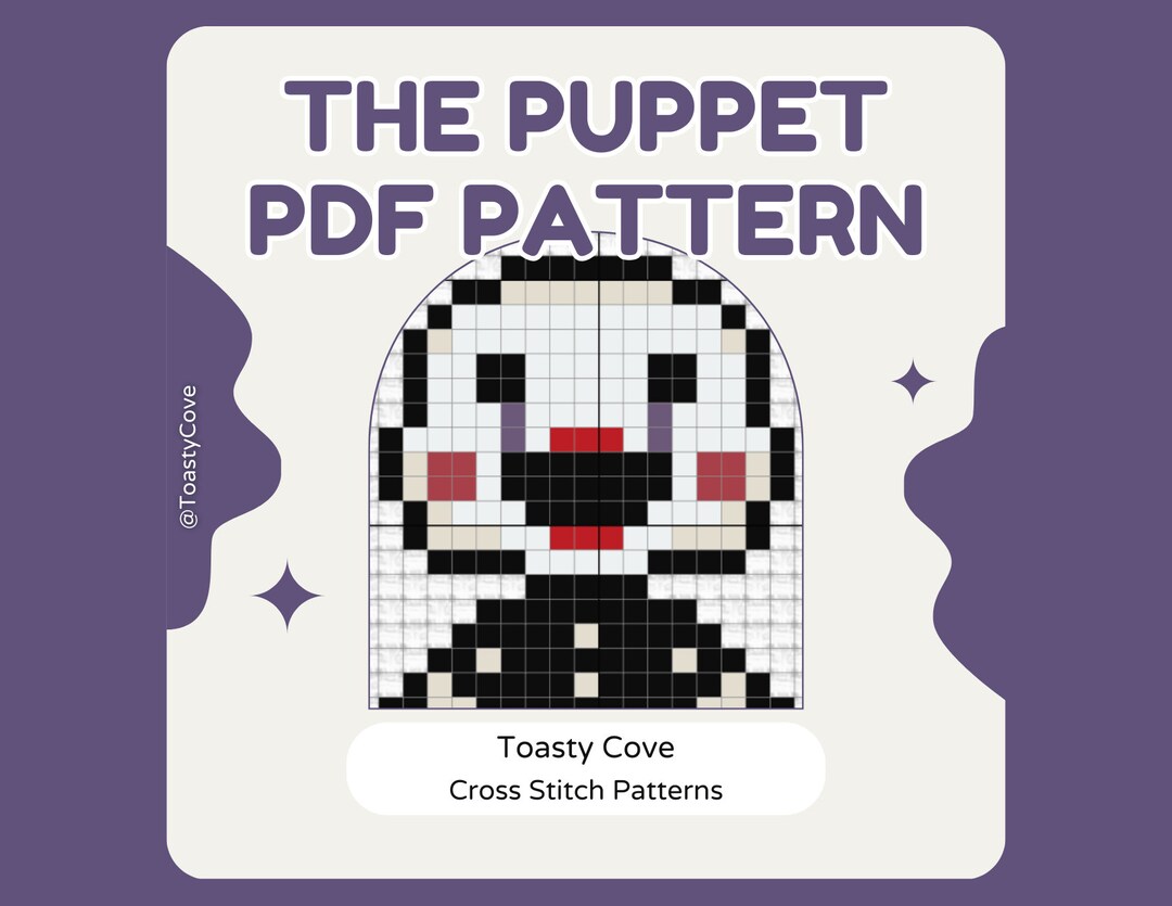 The Puppet Cross Stitch Pattern Key Chain Pattern PDF Download Five ...