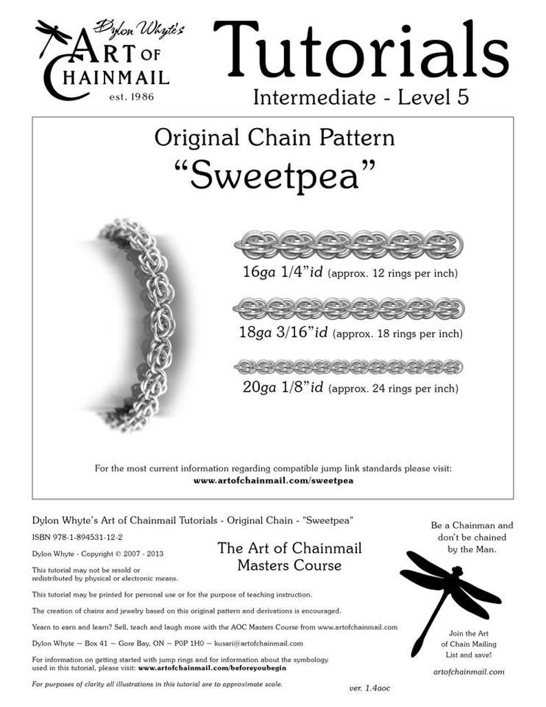 Sweet Pea/Chainmail/Tutorials/Dylon Whyte/Art of Chain | Etsy