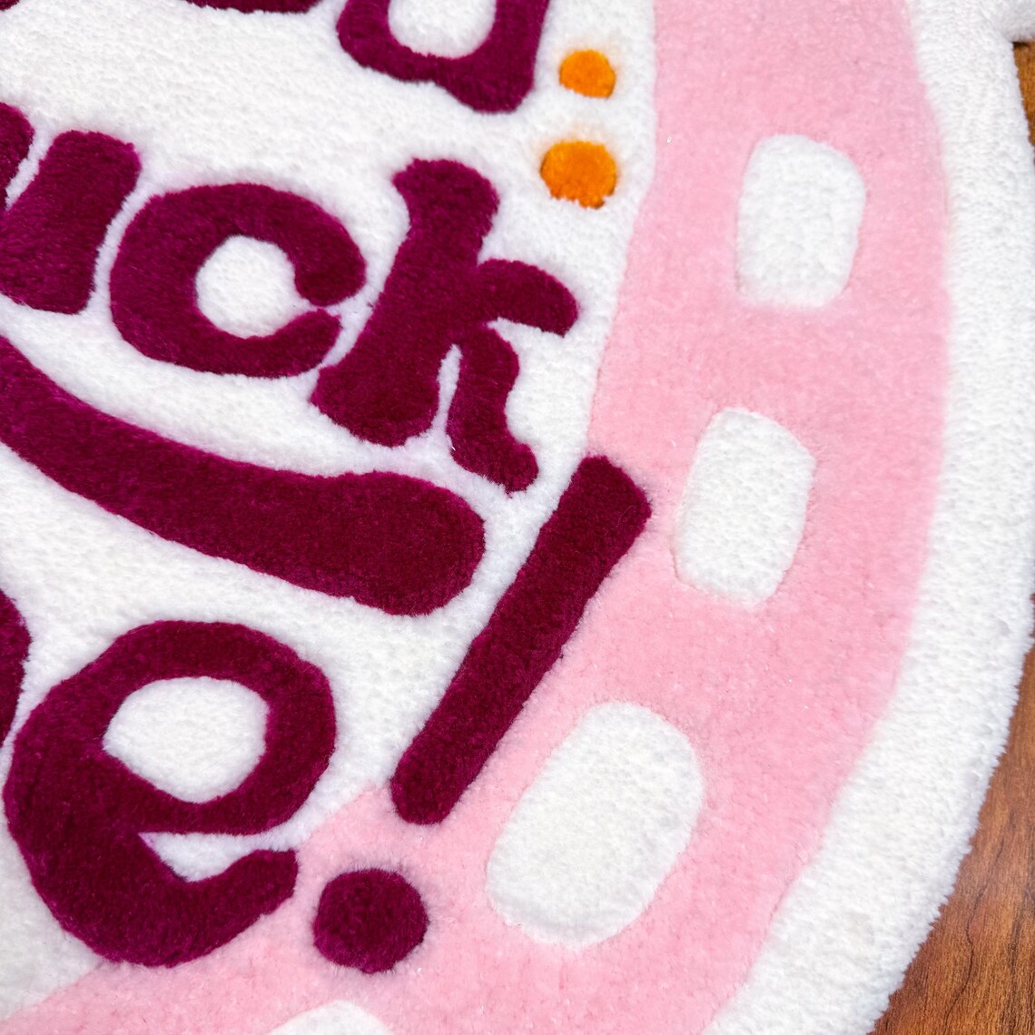 Good Luck Babe Tufted Floor Rug | Chappell Roan Inspired Decor - Etsy